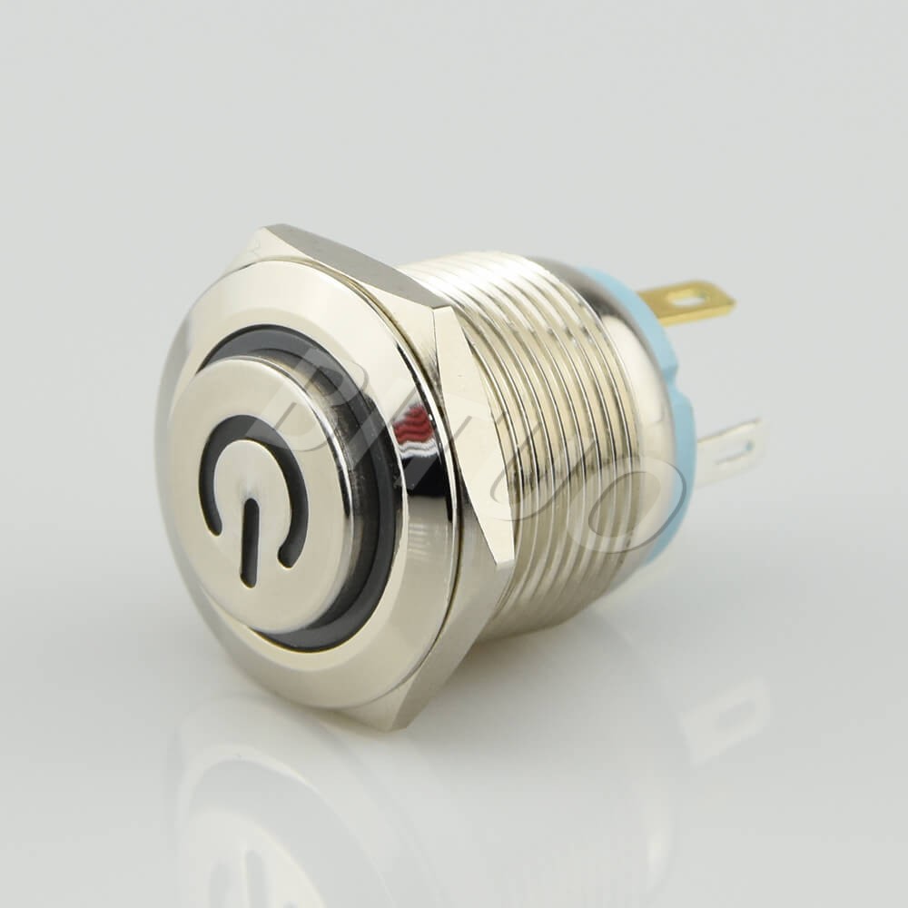 19mm Illuminated Push Button Switch - Professional Bituoelec